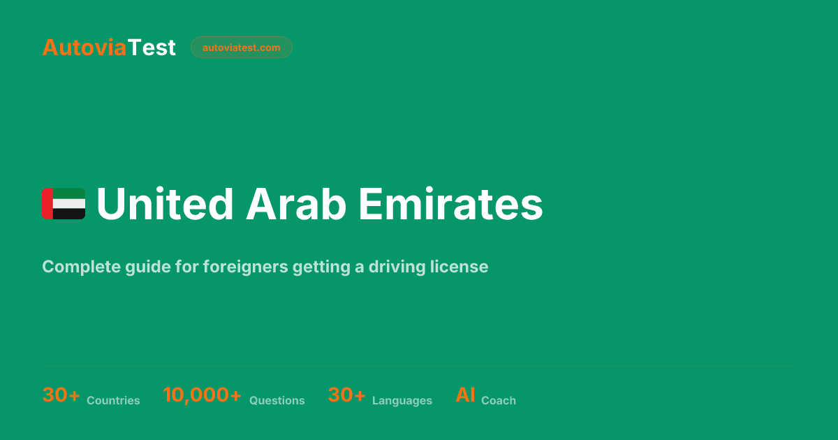 Driving License in United Arab Emirates for Expats | Complete Guide ...