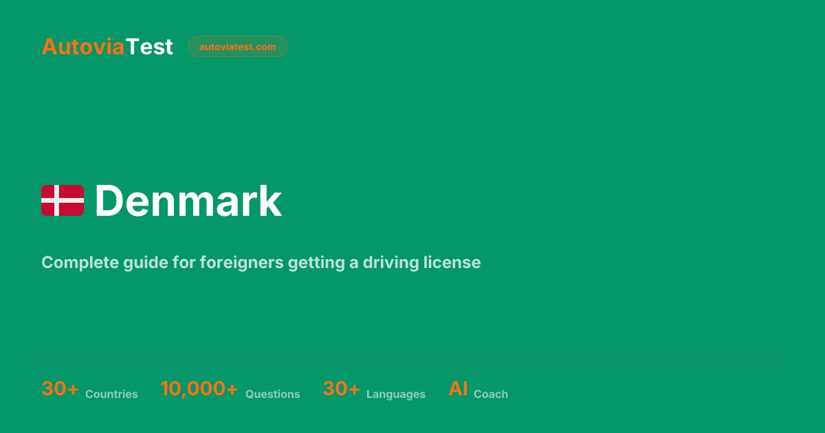 Driving License in Denmark for Expats | Complete Guide 2026 — AutoviaTest
