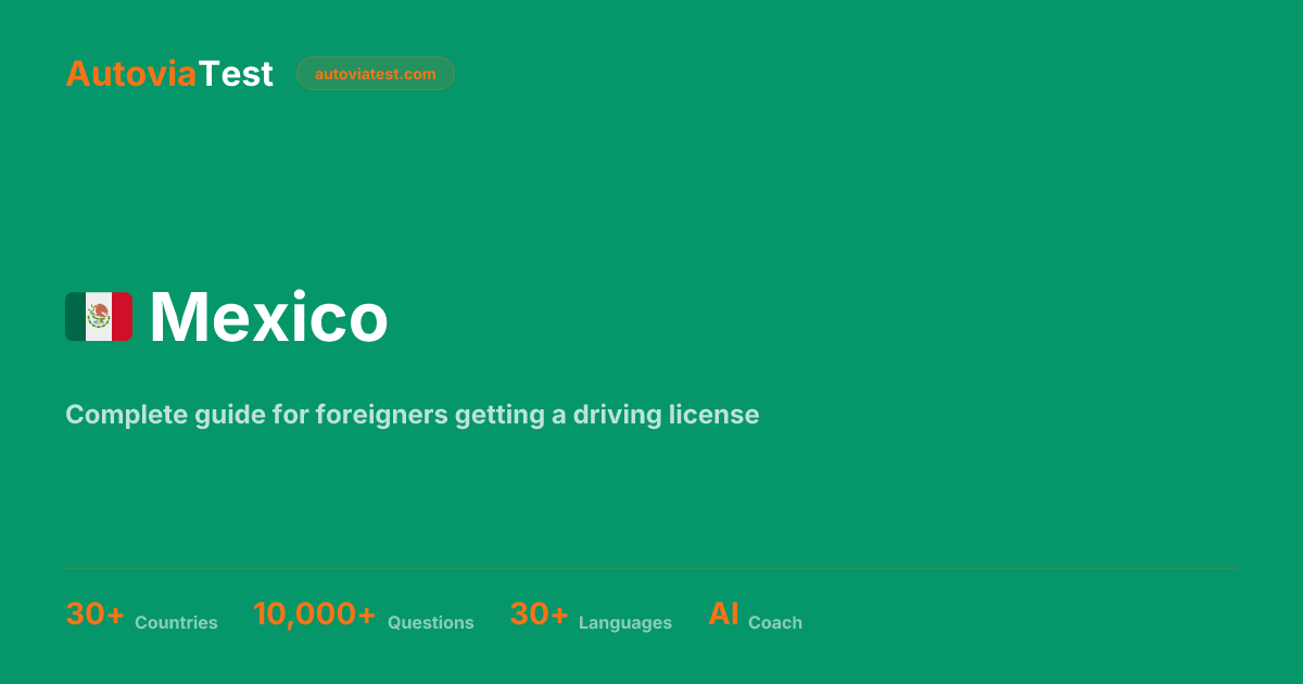 Driving License in Mexico for Expats | Complete Guide 2026 — AutoviaTest