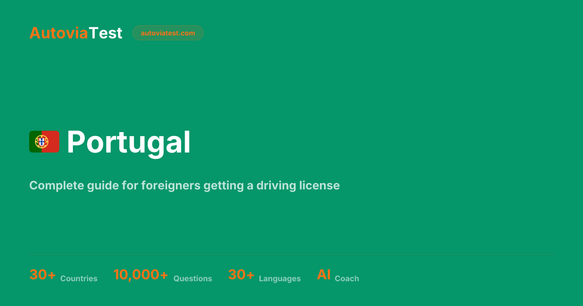 Driving License in Portugal for Expats | Complete Guide 2026 — AutoviaTest