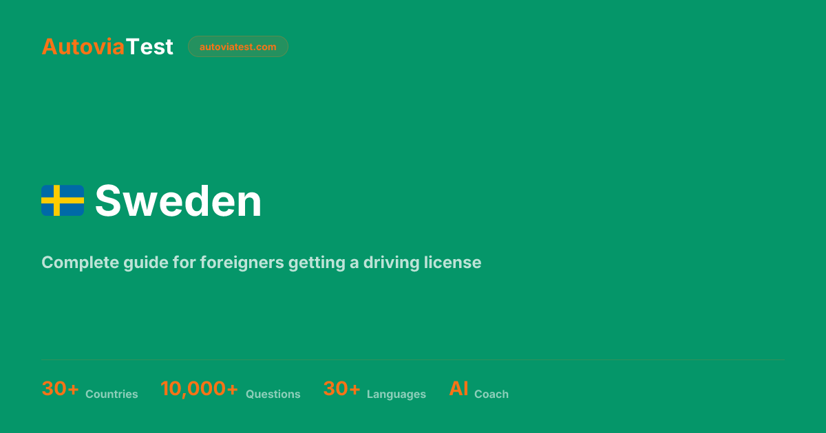 Driving License in Sweden for Expats | Complete Guide 2026 — AutoviaTest