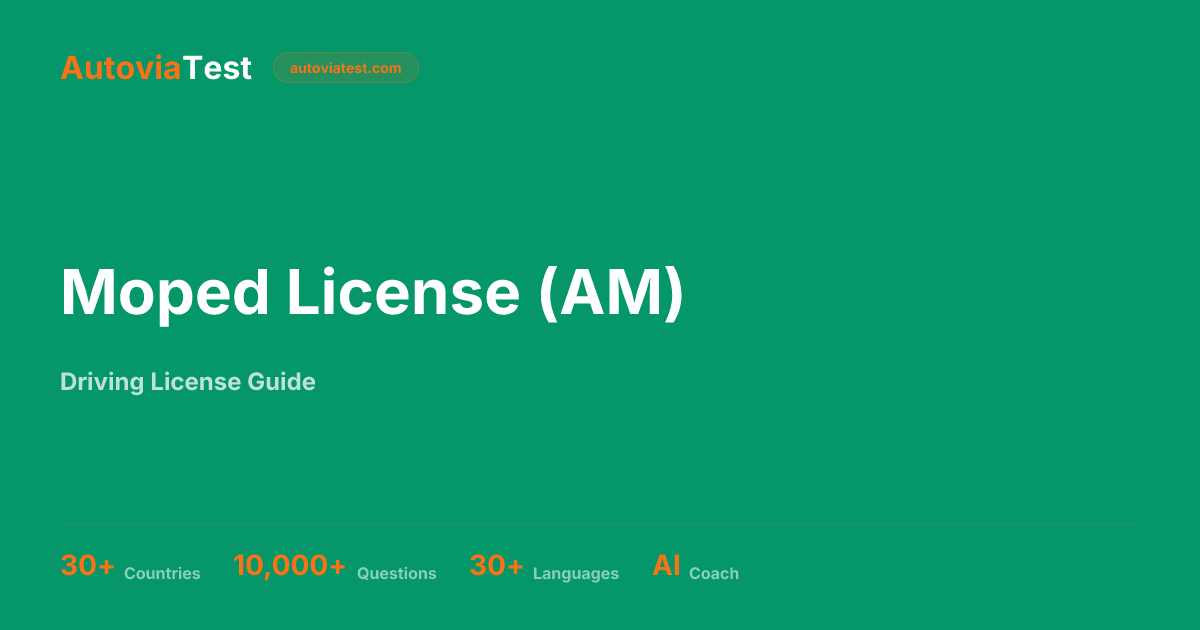 Moped License (AM) — AutoviaTest