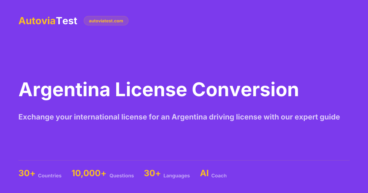 Argentina License Conversion — AutoviaTest