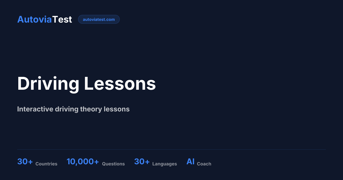 Driving Lessons — AutoviaTest