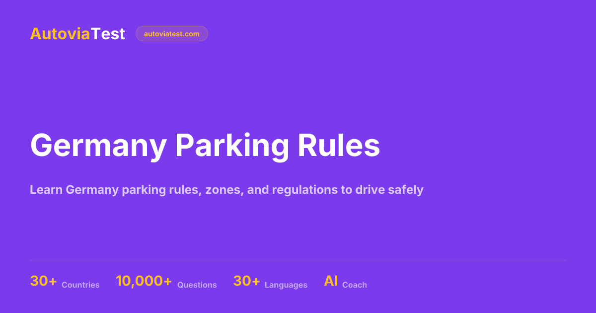 Germany Parking Rules — AutoviaTest