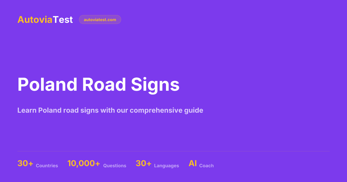 Poland Road Signs — AutoviaTest