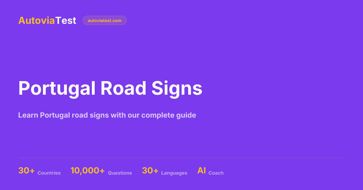 Portugal Road Signs — AutoviaTest