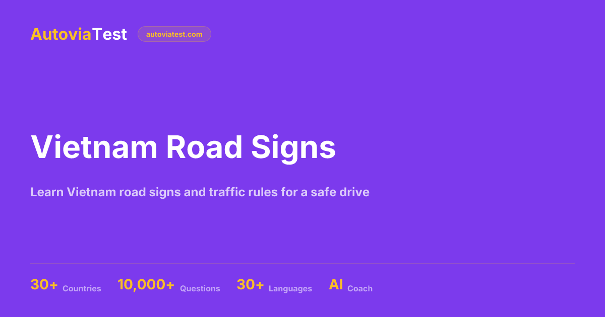 Vietnam Road Signs — AutoviaTest