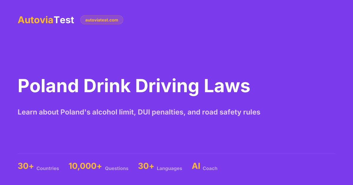 Poland Drink Driving Laws — AutoviaTest