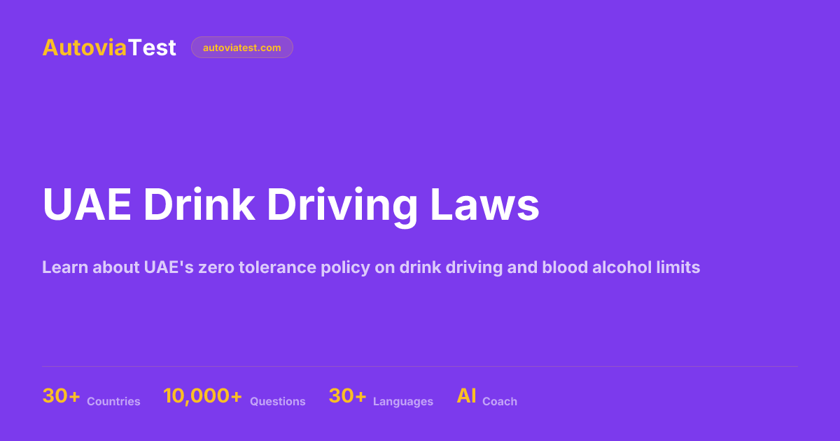 UAE Drink Driving Laws — AutoviaTest