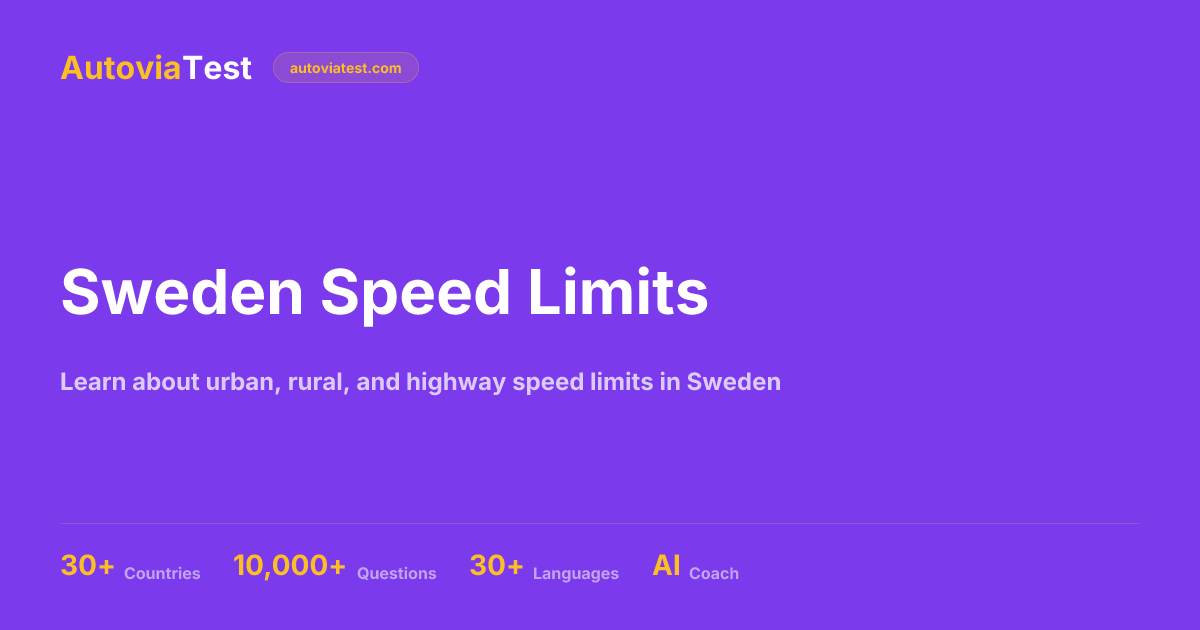 Sweden Speed Limits — AutoviaTest