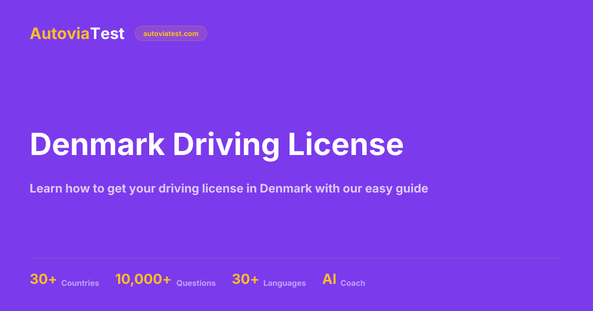 Denmark Driving License — AutoviaTest