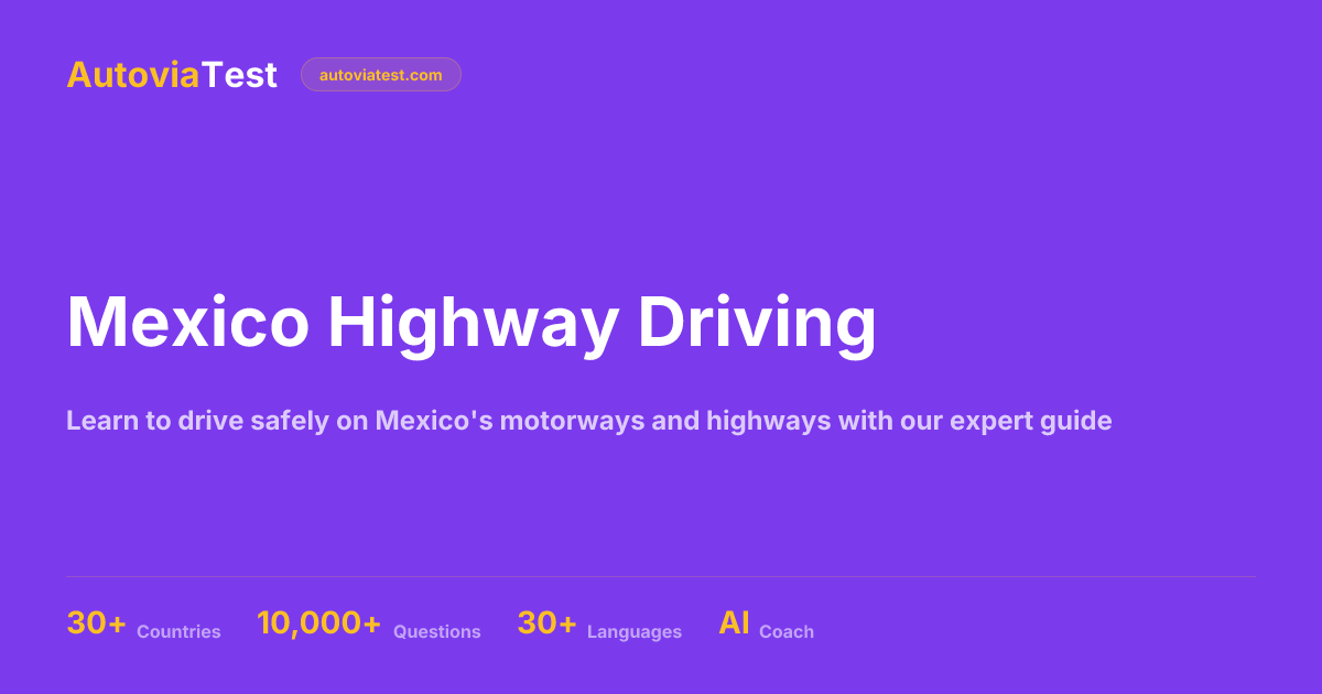 Mexico Highway Driving — AutoviaTest