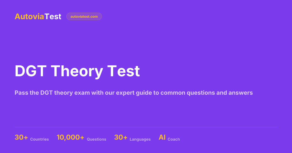 DGT Theory Test | AutoviaTest