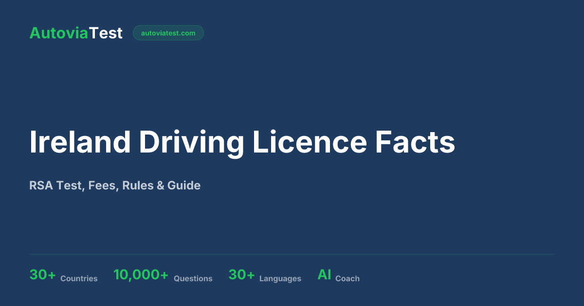 Irish Driving Licence 2026 — The Complete Guide — AutoviaTest