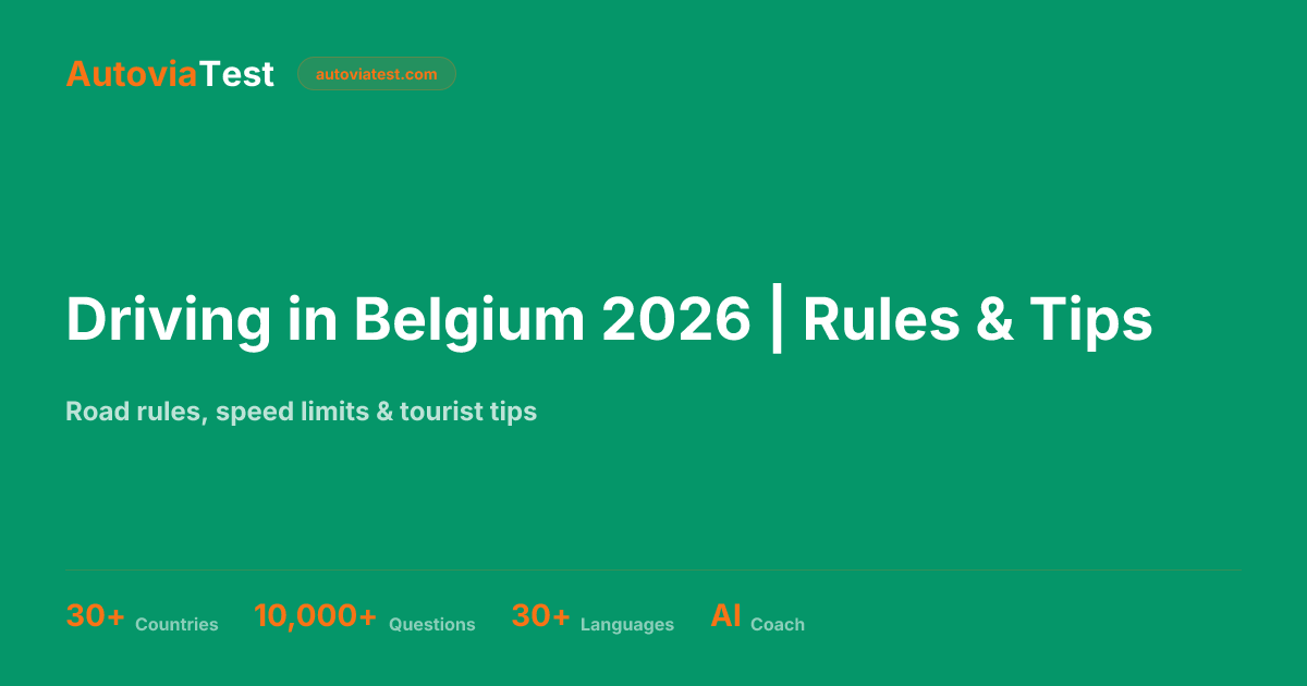 Driving in Belgium 2026 | Rules & Tips — AutoviaTest