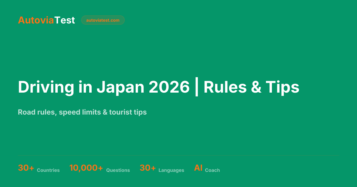 Driving in Japan 2026 | Rules & Tips | AutoviaTest