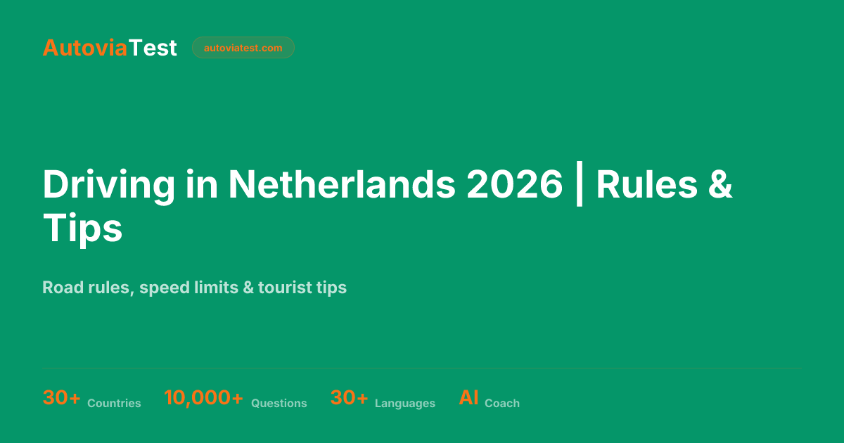 Driving in Netherlands 2026 | Rules & Tips — AutoviaTest