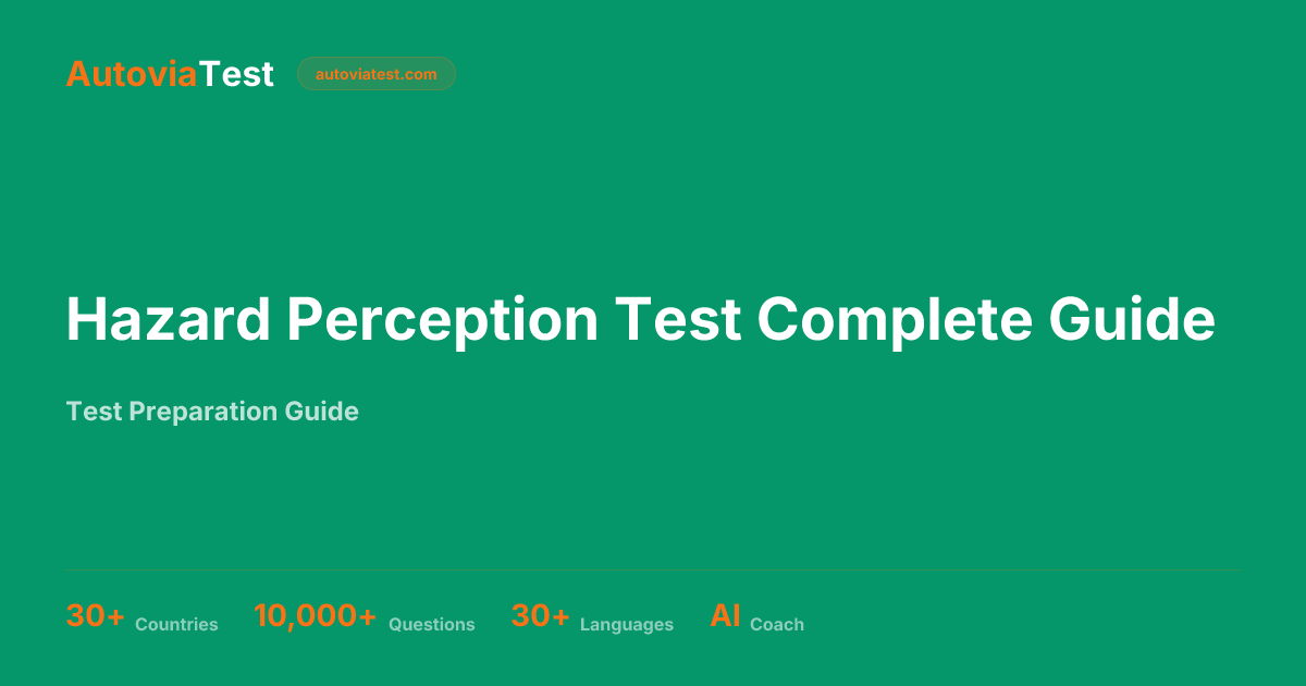 Hazard Perception Test Complete Guide | AutoviaTest