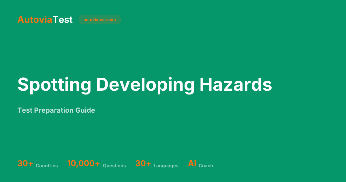 Spotting Developing Hazards — AutoviaTest