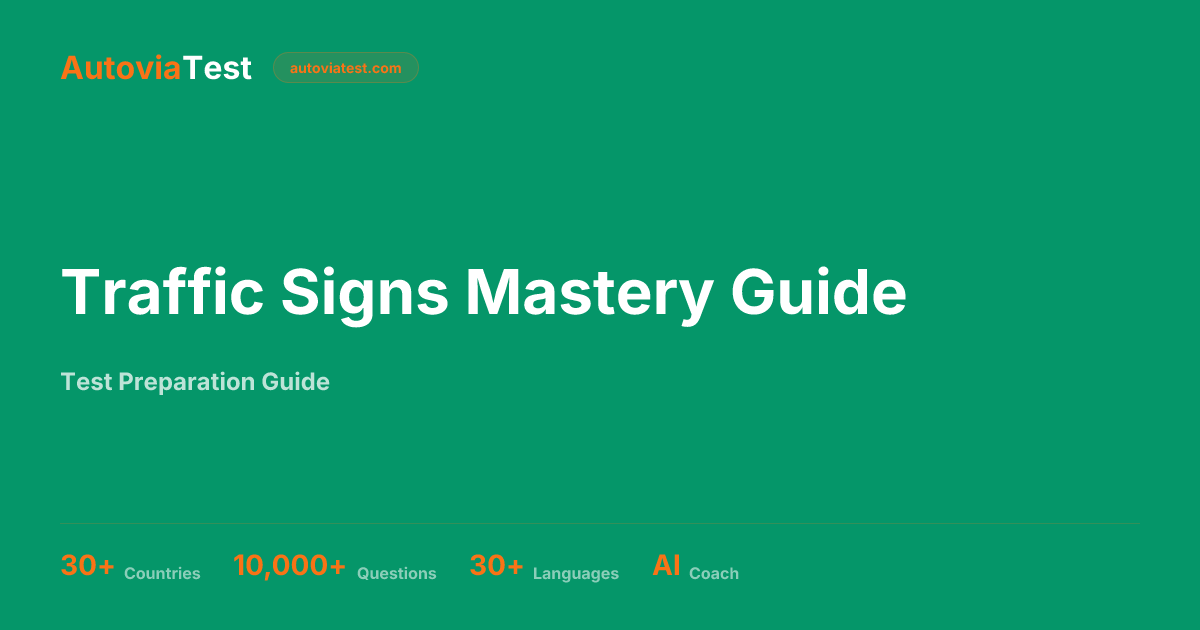 Traffic Signs Mastery Guide — AutoviaTest