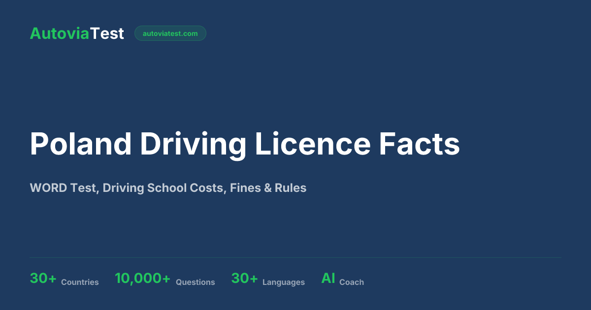 Polish Driving Licence 2026 — The Complete Guide — AutoviaTest