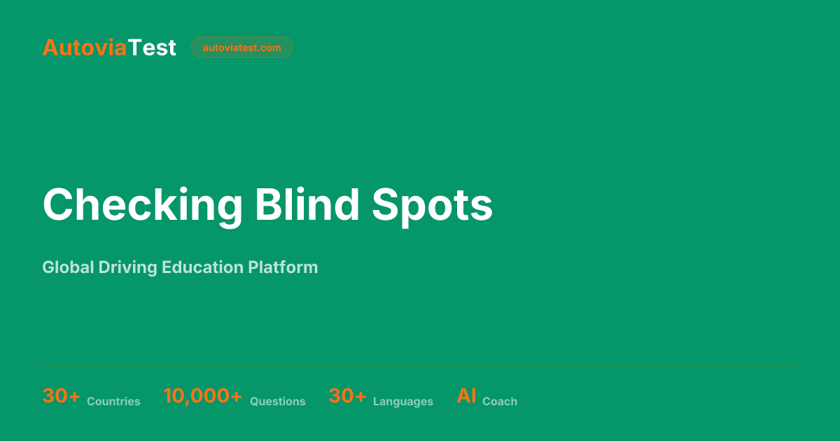 Checking Blind Spots | AutoviaTest