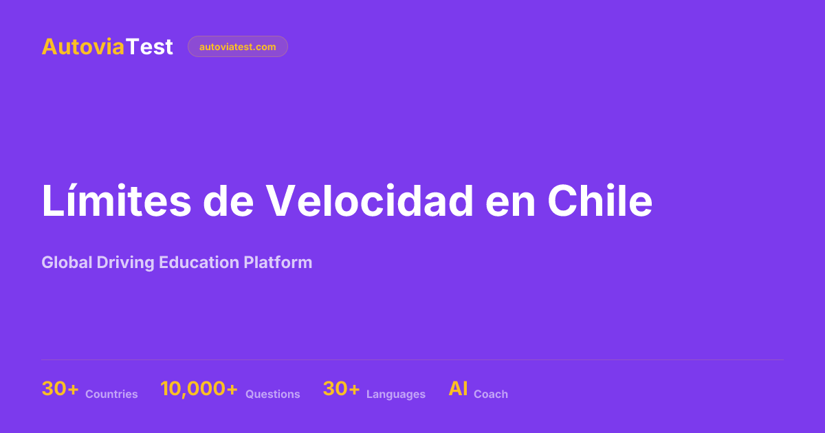 Límites de Velocidad en Chile — AutoviaTest