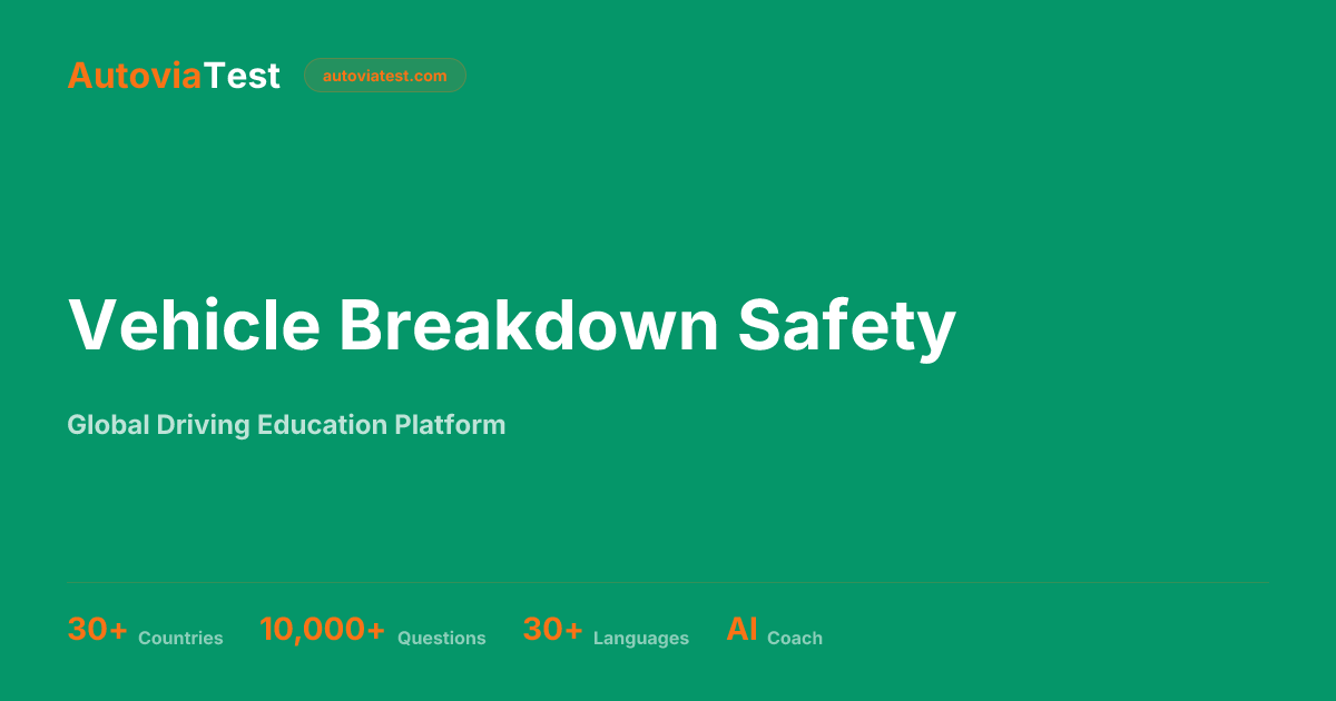 Vehicle Breakdown Safety | AutoviaTest